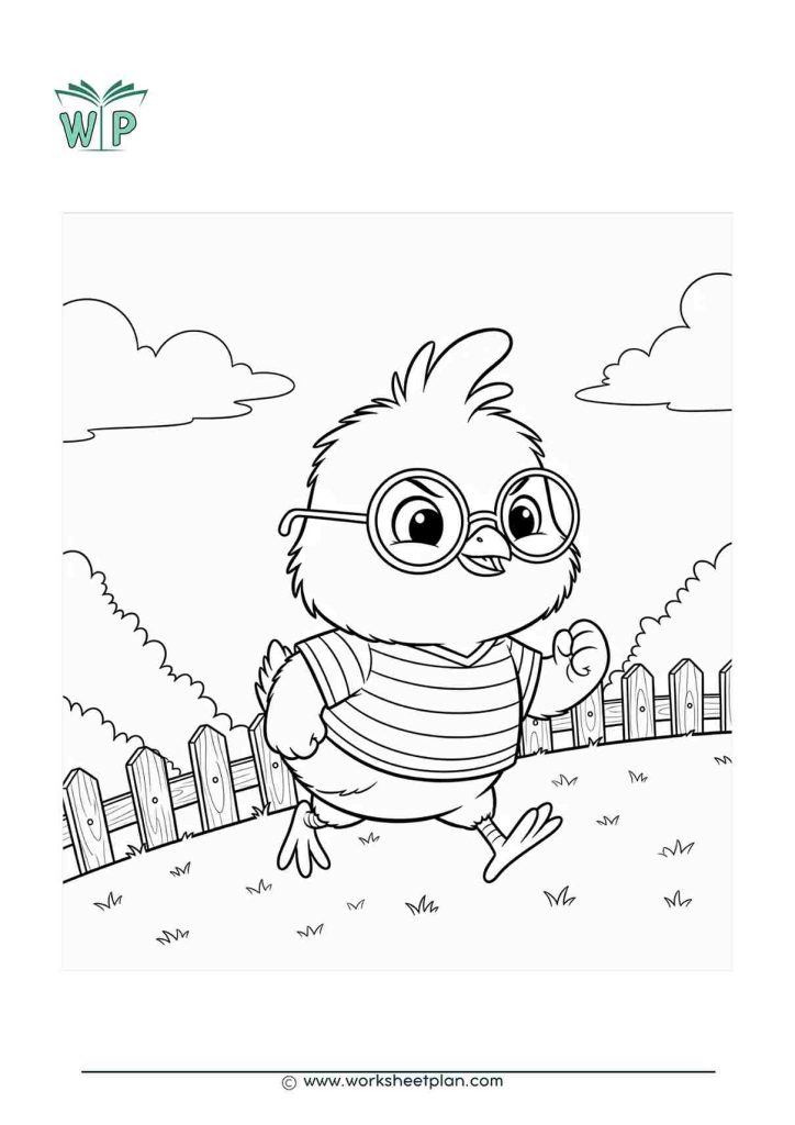 Chickens Coloring Pages » Worksheet Plan