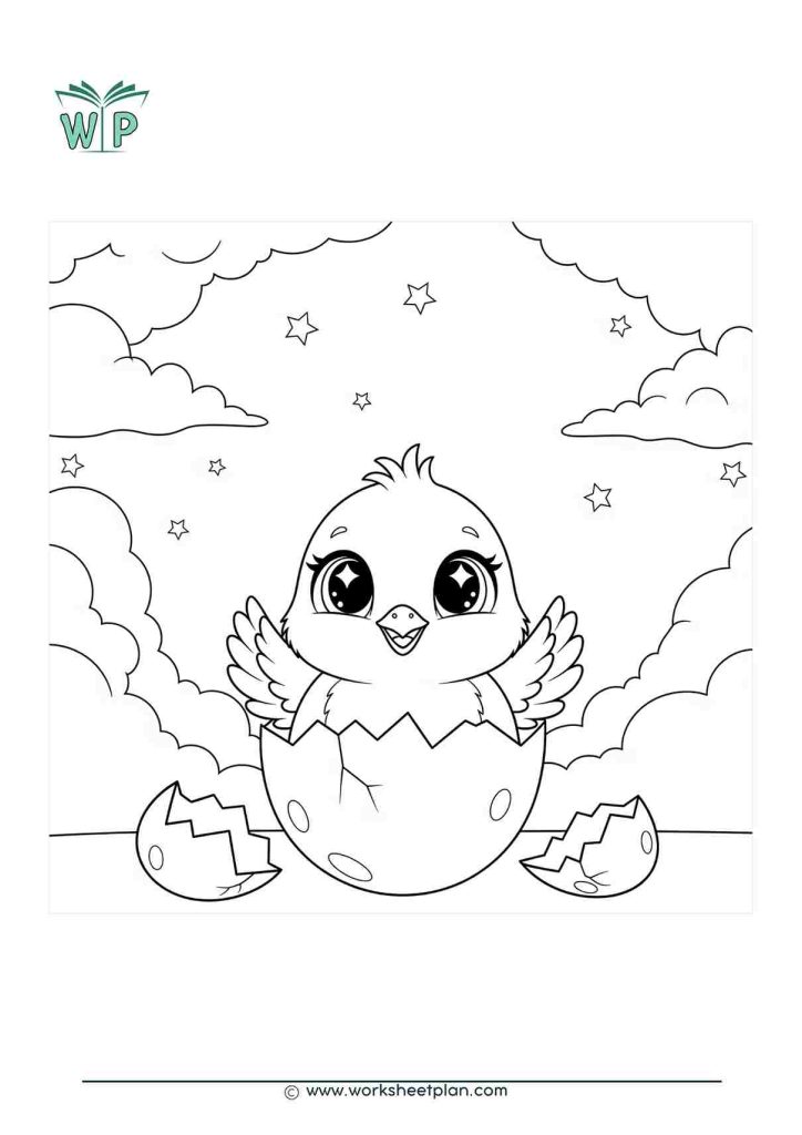 Chickens Coloring Pages » Worksheet Plan