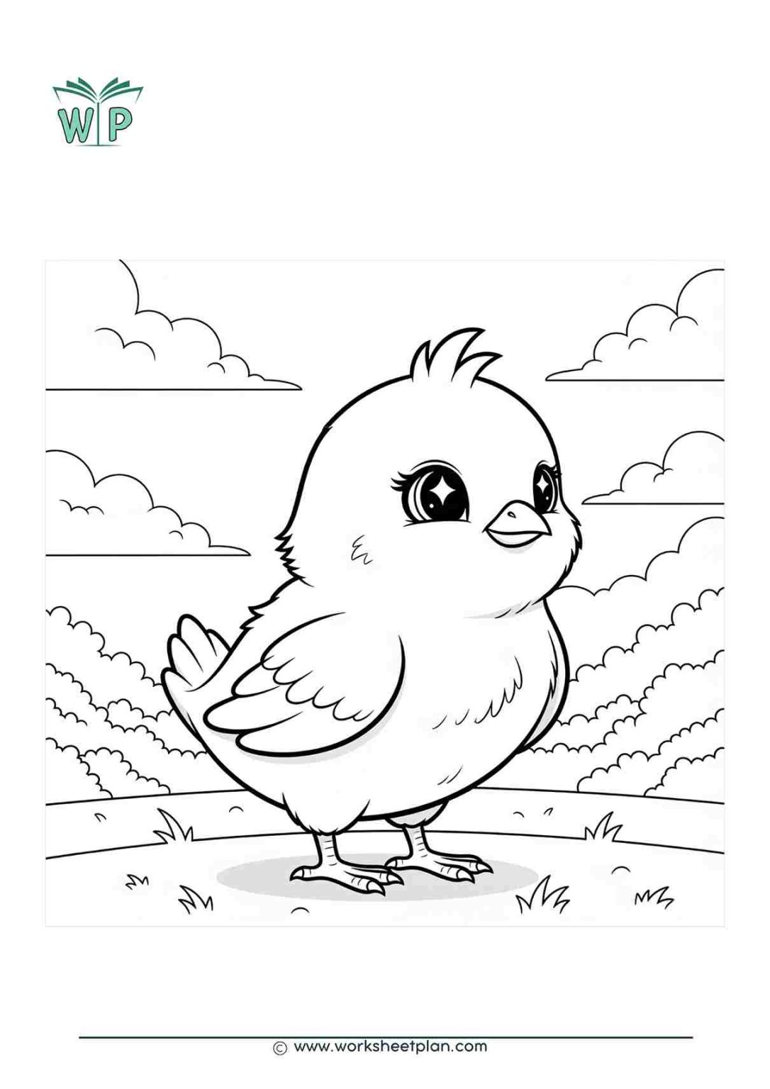 Chickens Coloring Pages » Worksheet Plan