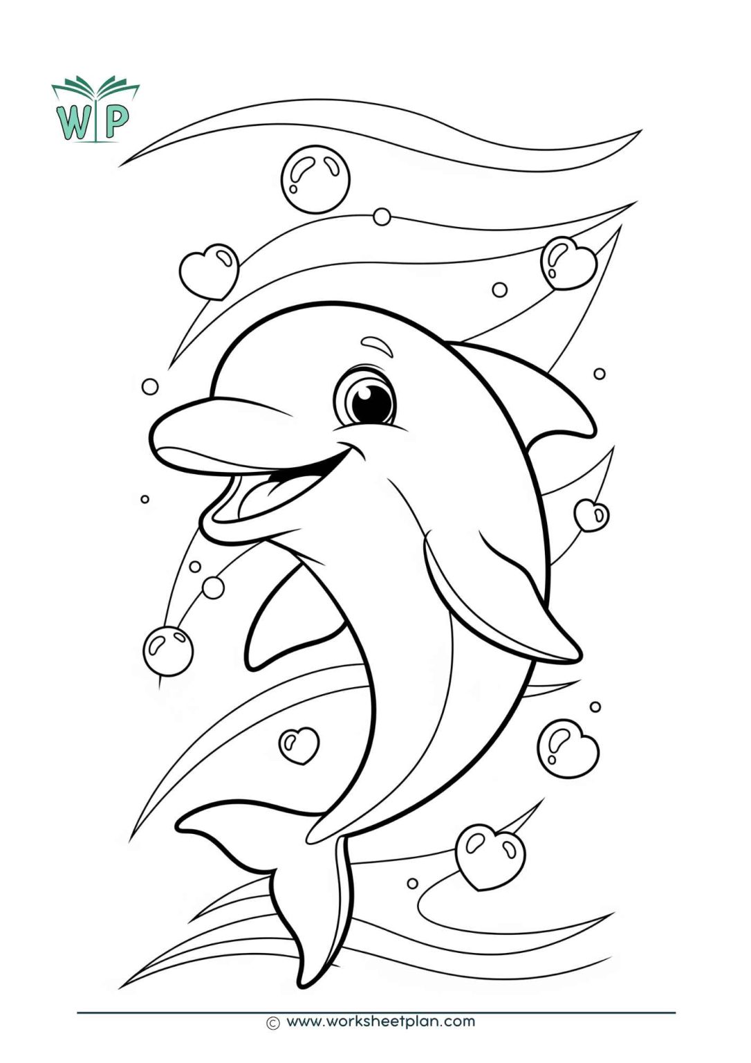 Dolphins Coloring Pages » Worksheet Plan