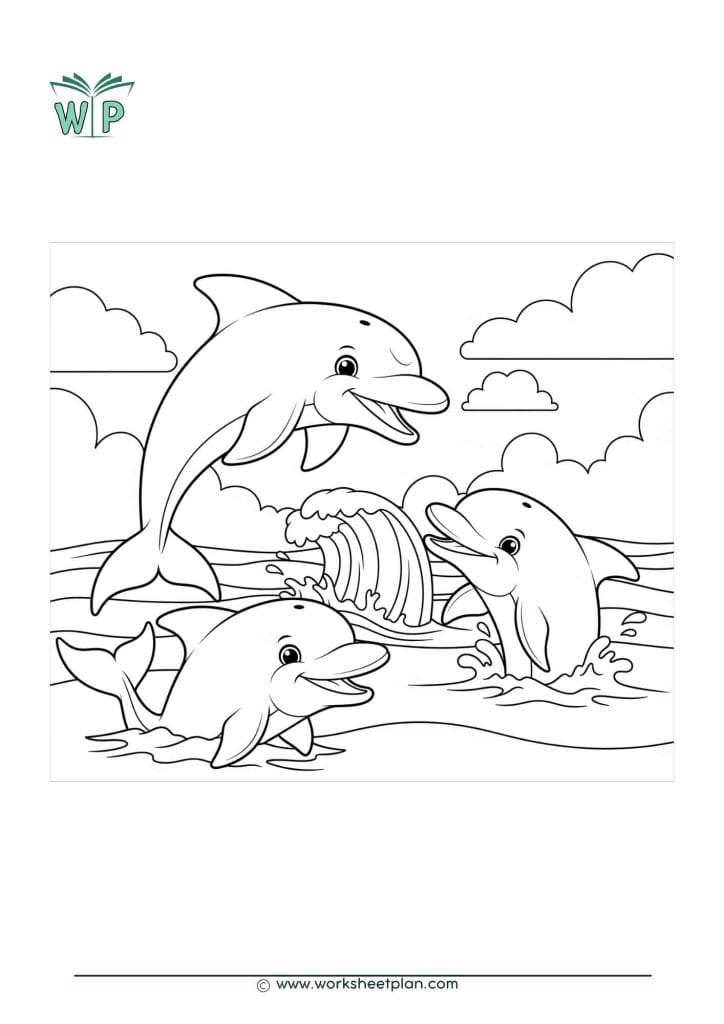 Letter Worksheets Dolphin Alphabet Tracing Preschool Worksheet Practice ...