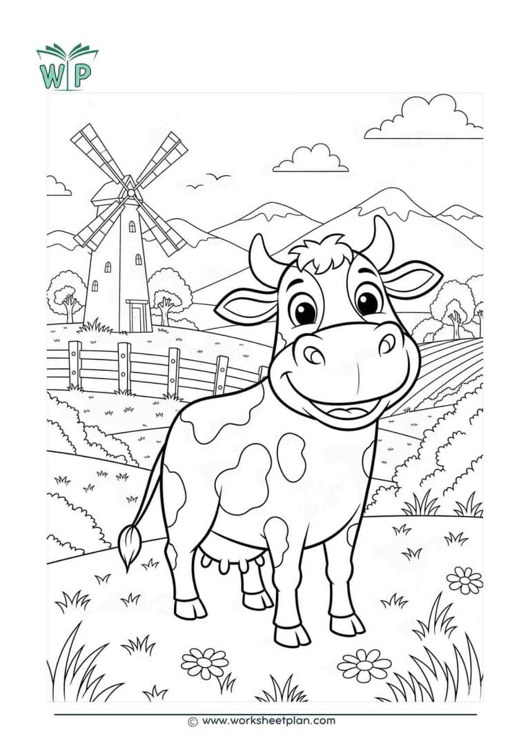 Farm Animals Coloring Pages » Worksheet Plan