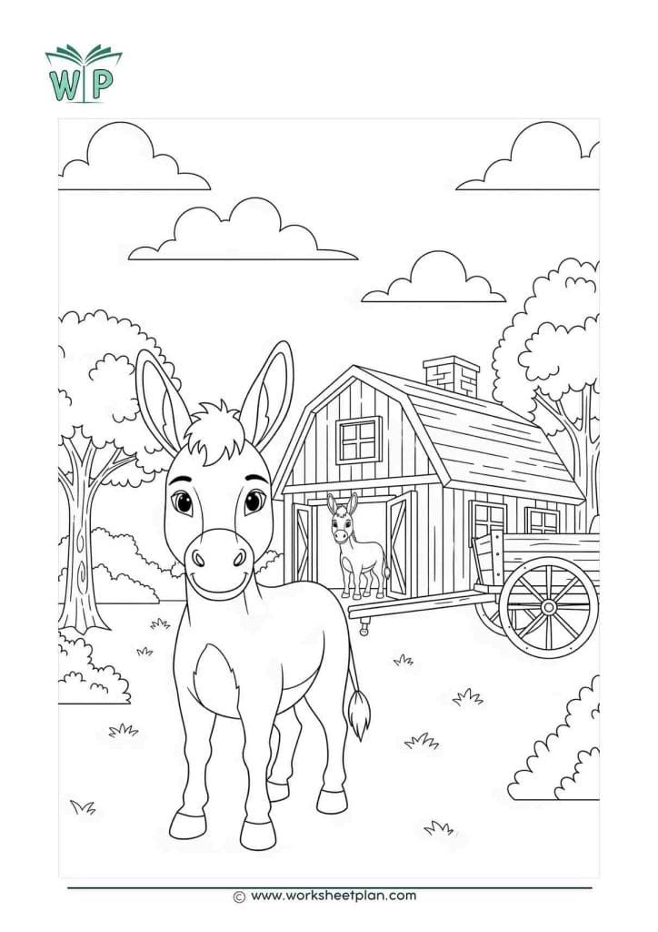 Farm Animals Coloring Pages » Worksheet Plan