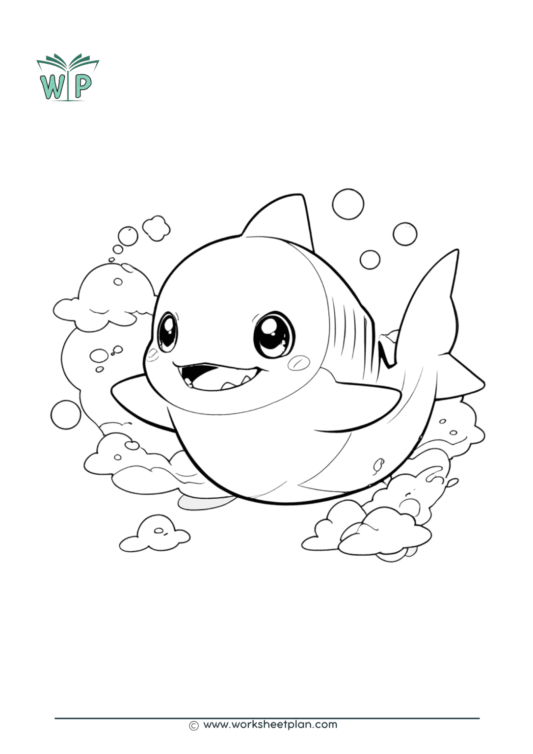 Sharks Coloring Pages » Worksheet Plan