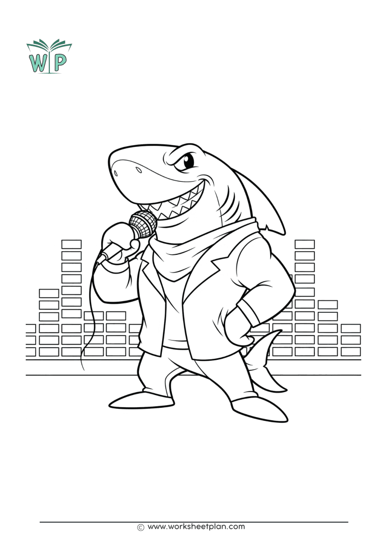 Sharks Coloring Pages » Worksheet Plan