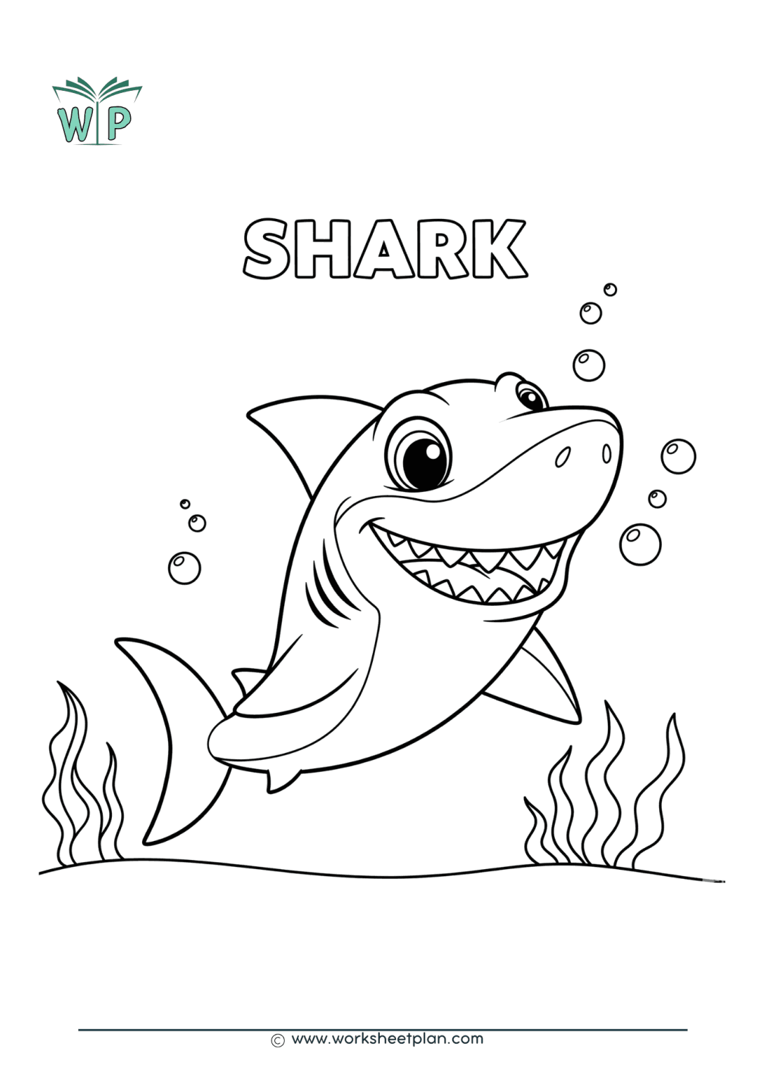 Sharks Coloring Pages » Worksheet Plan