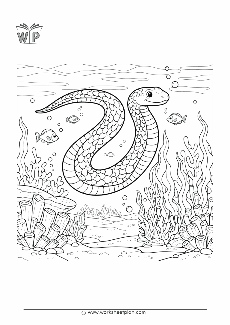 Snakes Coloring Pages » Worksheet Plan