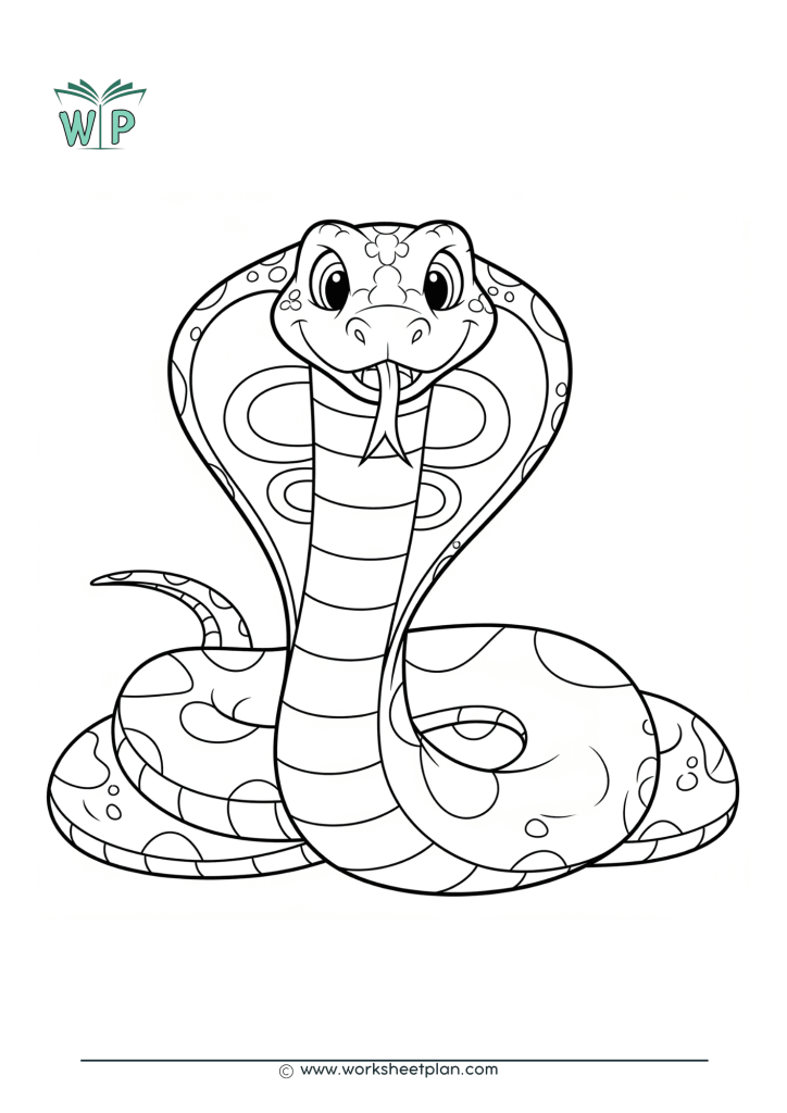 Snakes Coloring Pages » Worksheet Plan