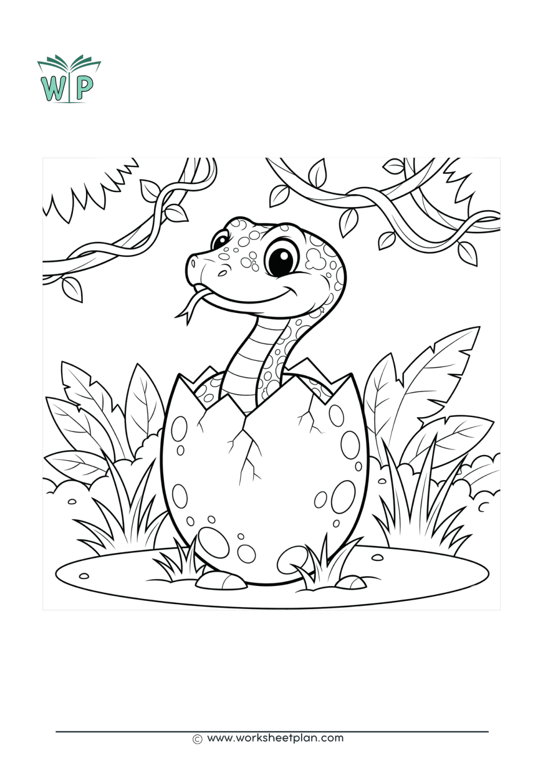 Snakes Coloring Pages » Worksheet Plan