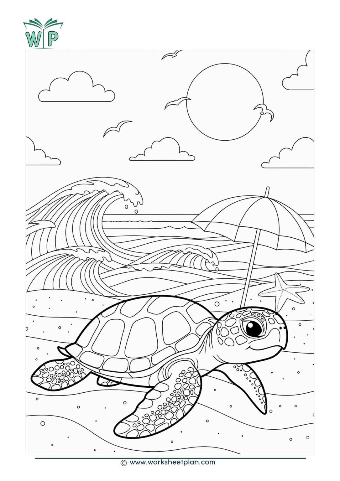 Turtles Coloring Pages » Worksheet Plan