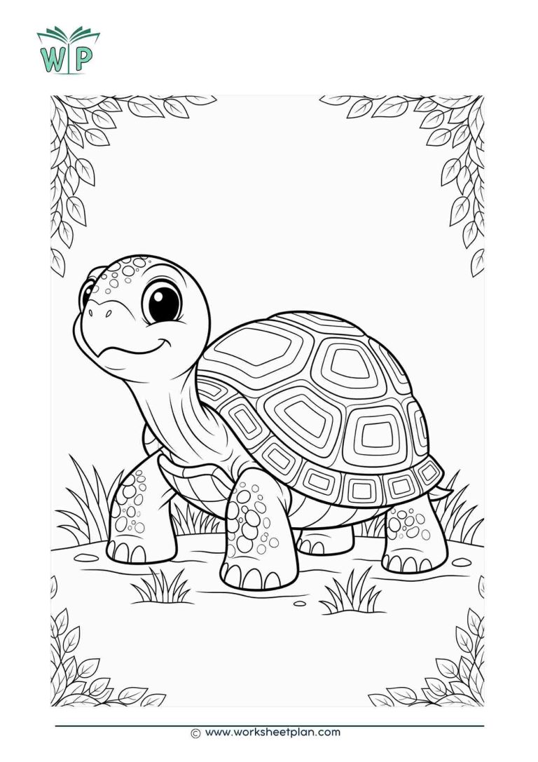 Turtles Coloring Pages » Worksheet Plan