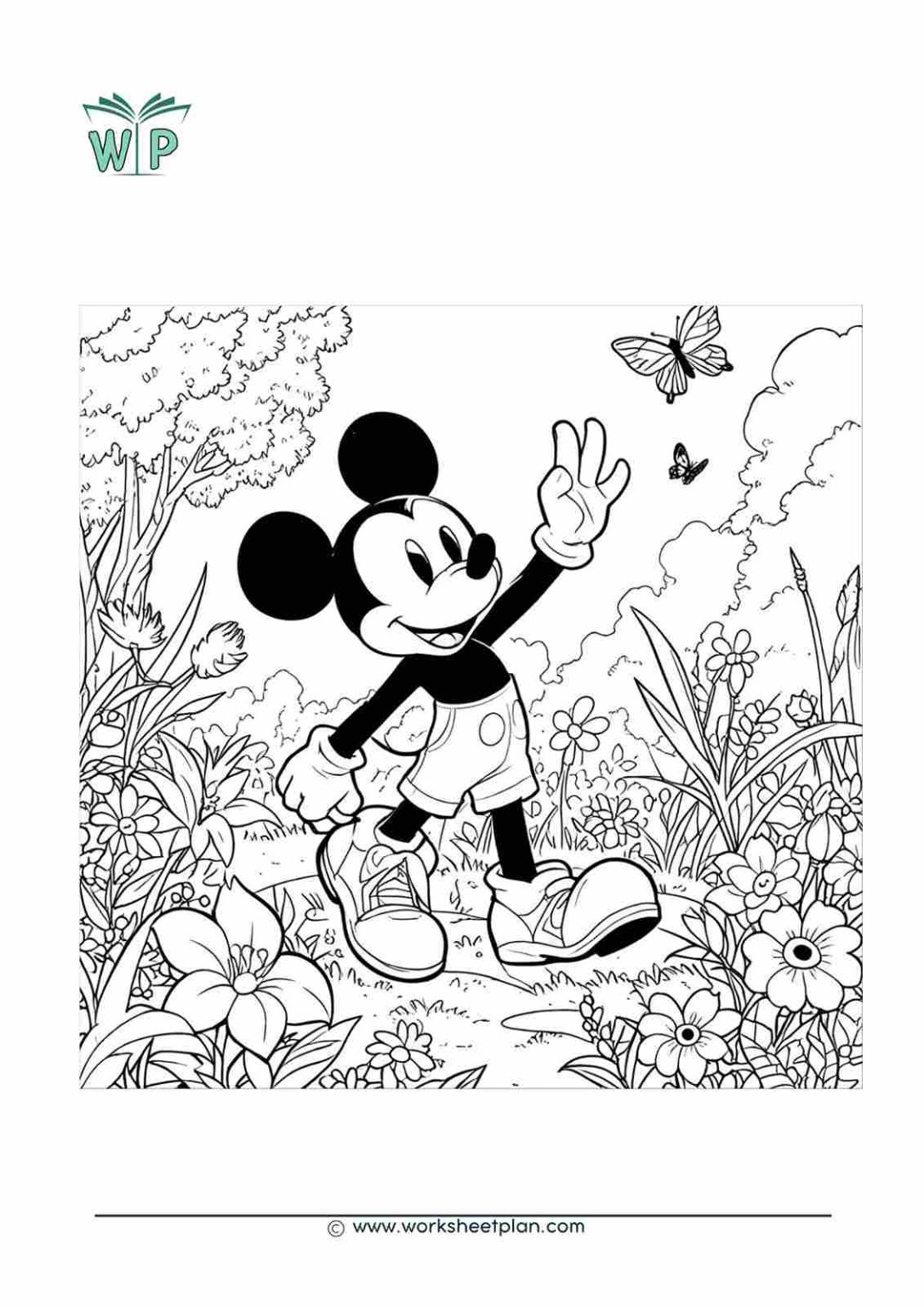 Mickey Mouse Coloring Pages » Worksheet Plan