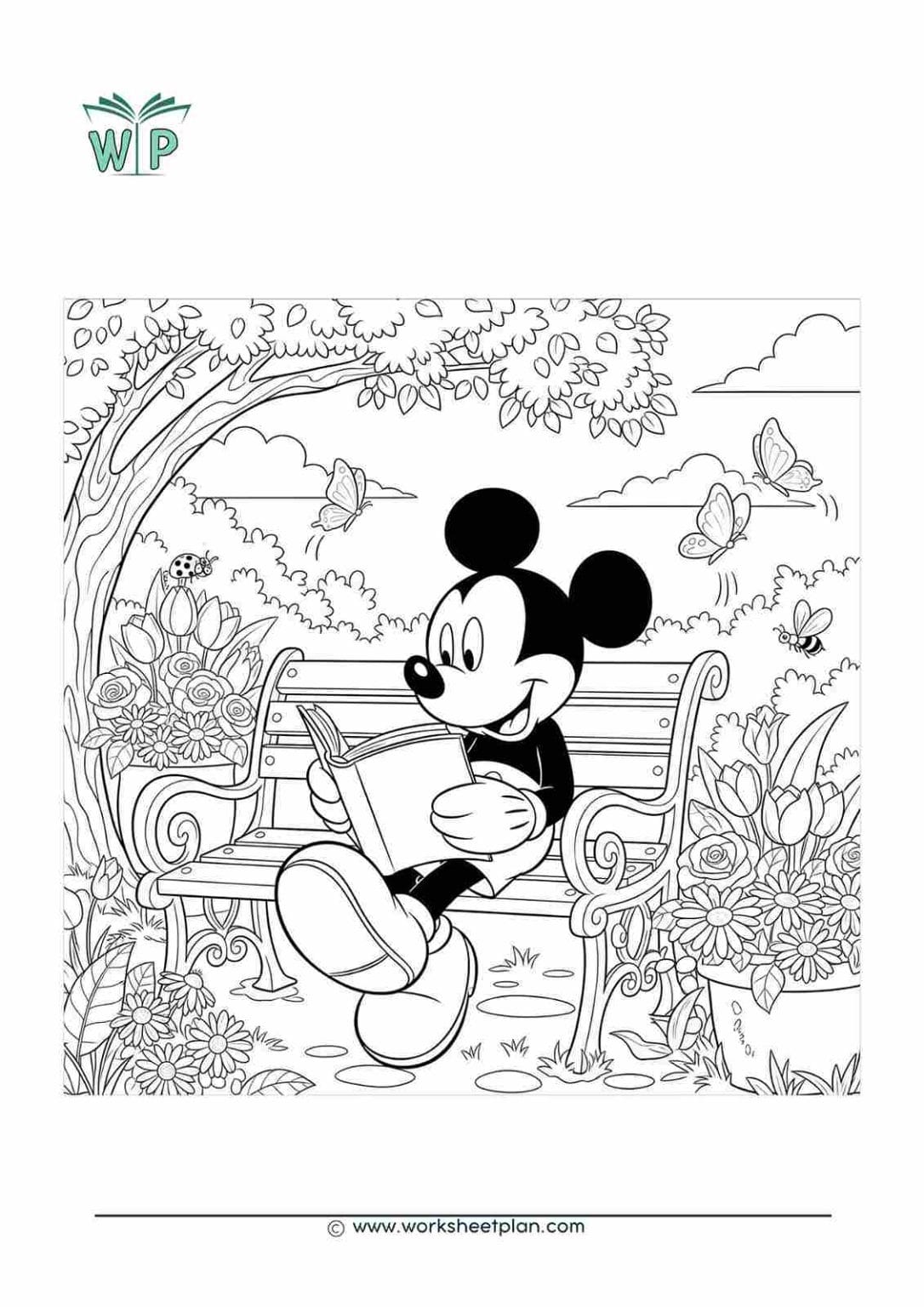 Mickey Mouse Coloring Pages » Worksheet Plan