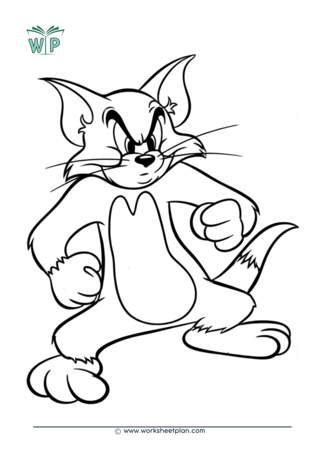 Tom and Jerry Coloring Pages » Worksheet Plan