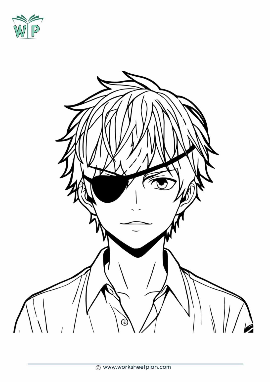 Anime & Manga coloring pages » Worksheet Plan