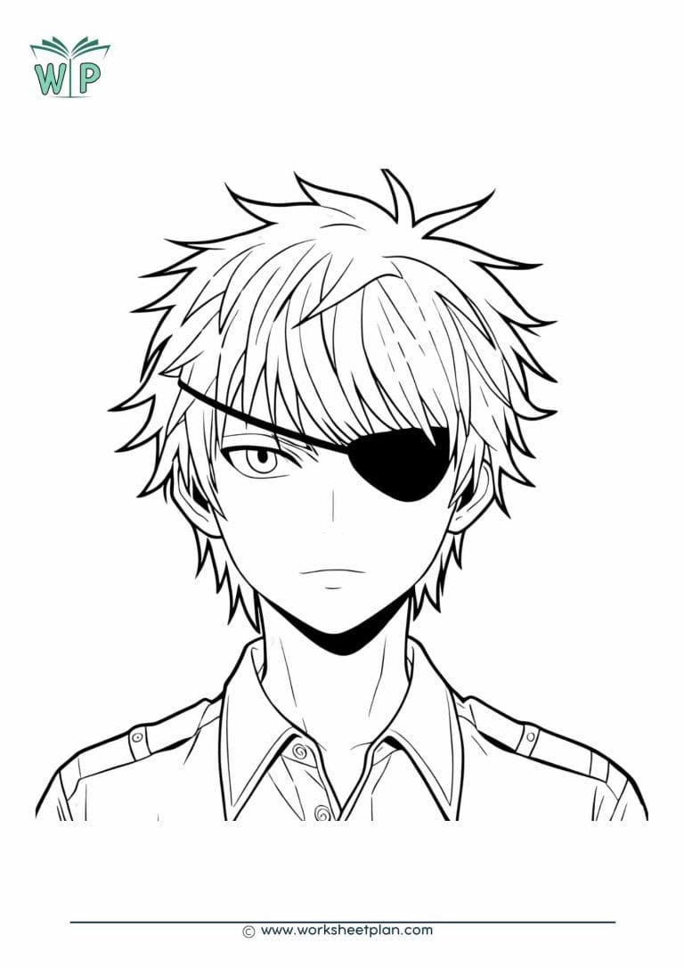 Anime Boy Coloring Pages » Worksheet Plan