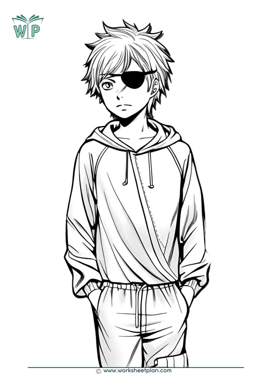 Anime Boy Coloring Pages » Worksheet Plan