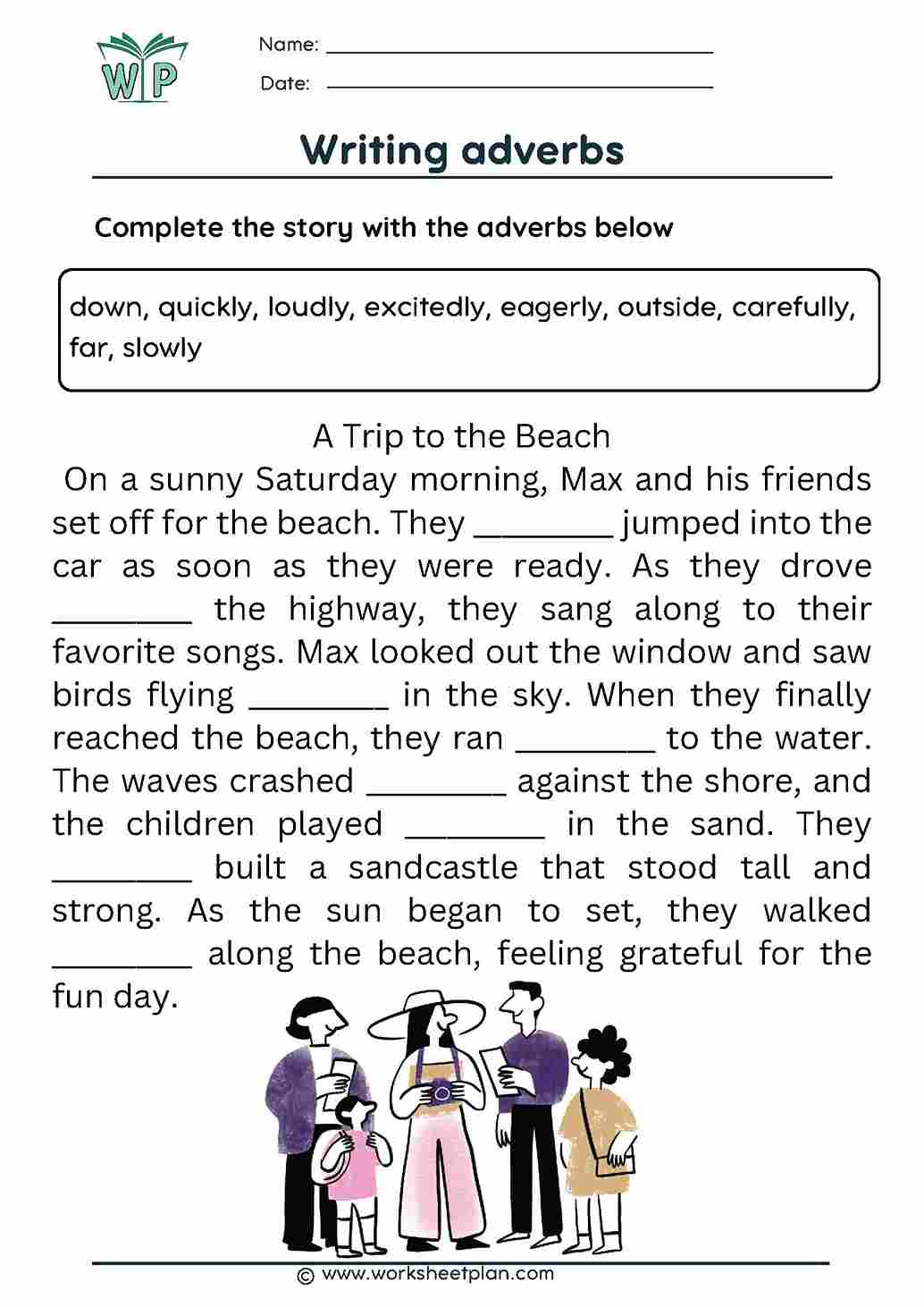 Writing Adverbs » Worksheet Plan