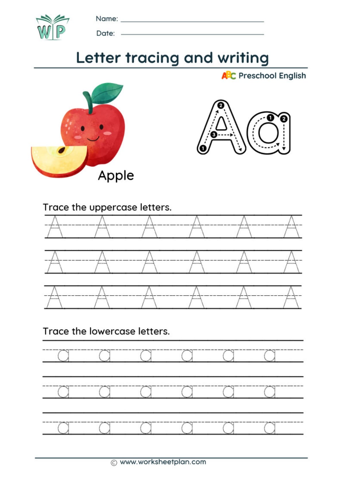 Preschool English Worksheets » Worksheet Plan