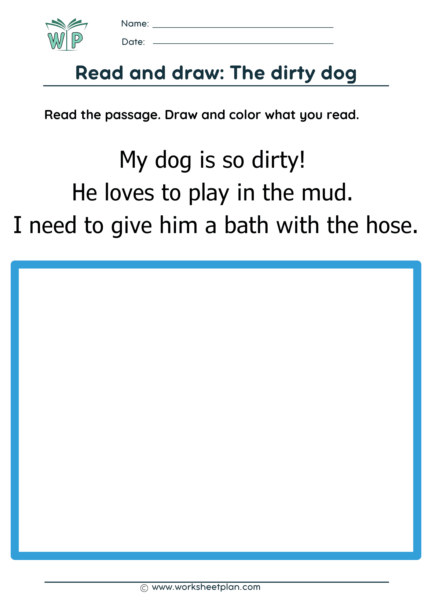 Read and Draw Worksheets » Worksheet Plan