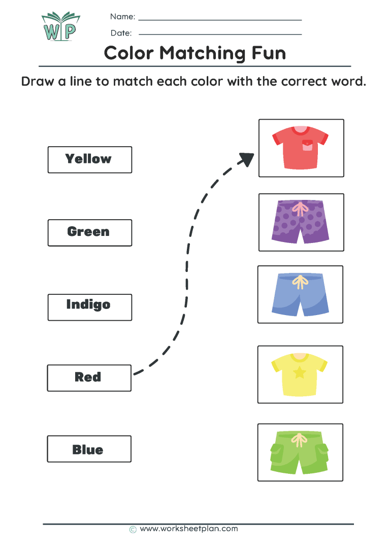 Color Matching » Worksheet Plan