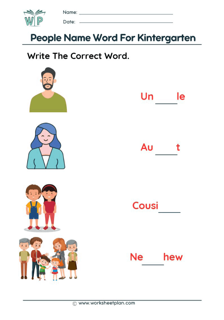Correcting Family Names » Worksheet Plan