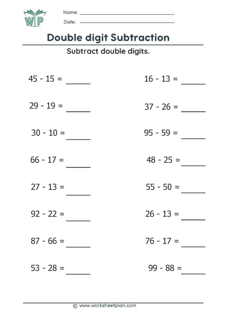Subtraction Worksheets Grade 3 » Worksheet Plan