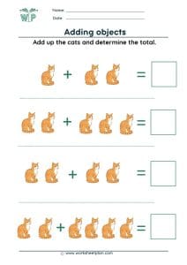 Addition for KG » Worksheet Plan