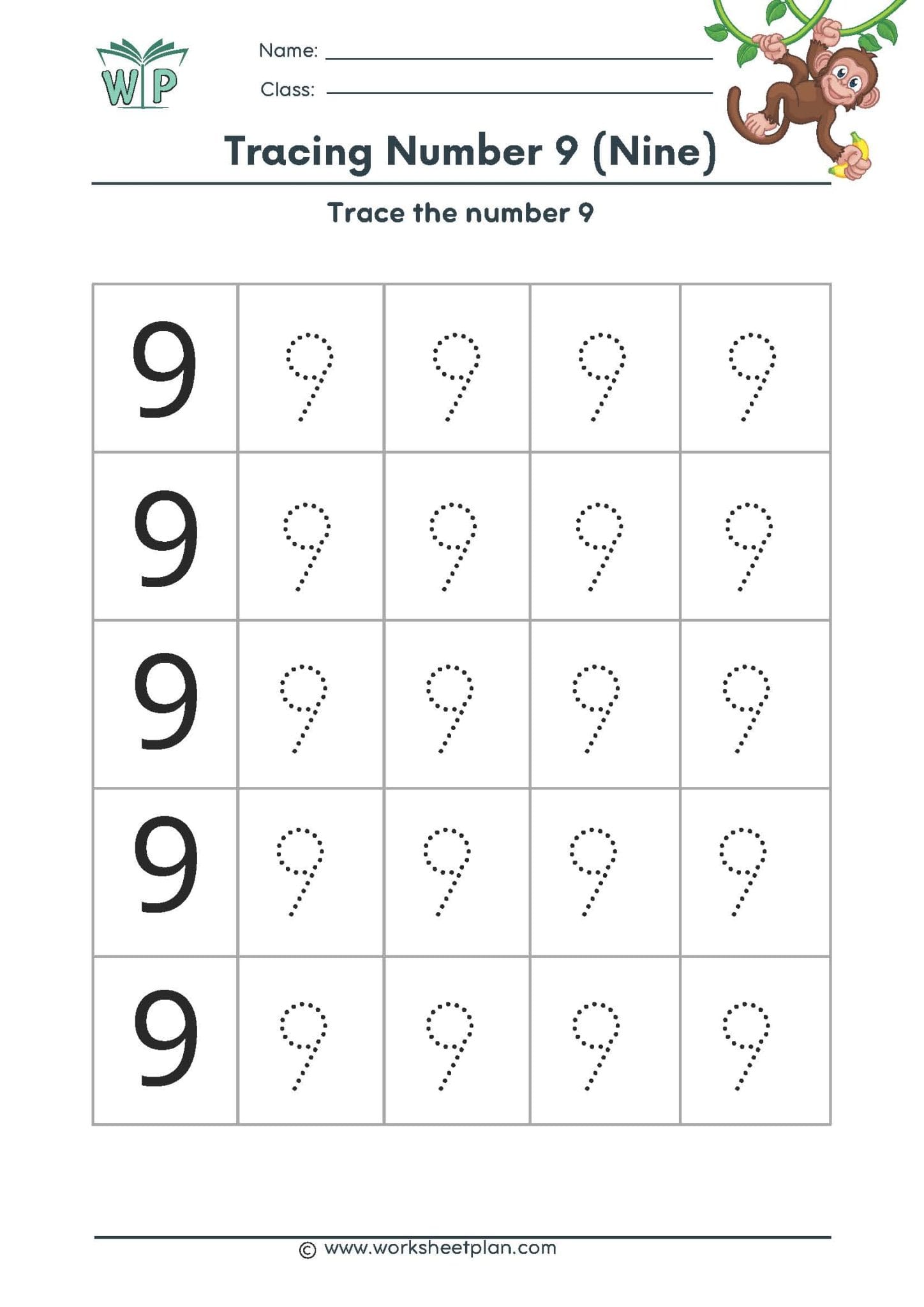 Numbers 1 to ten » Worksheet Plan