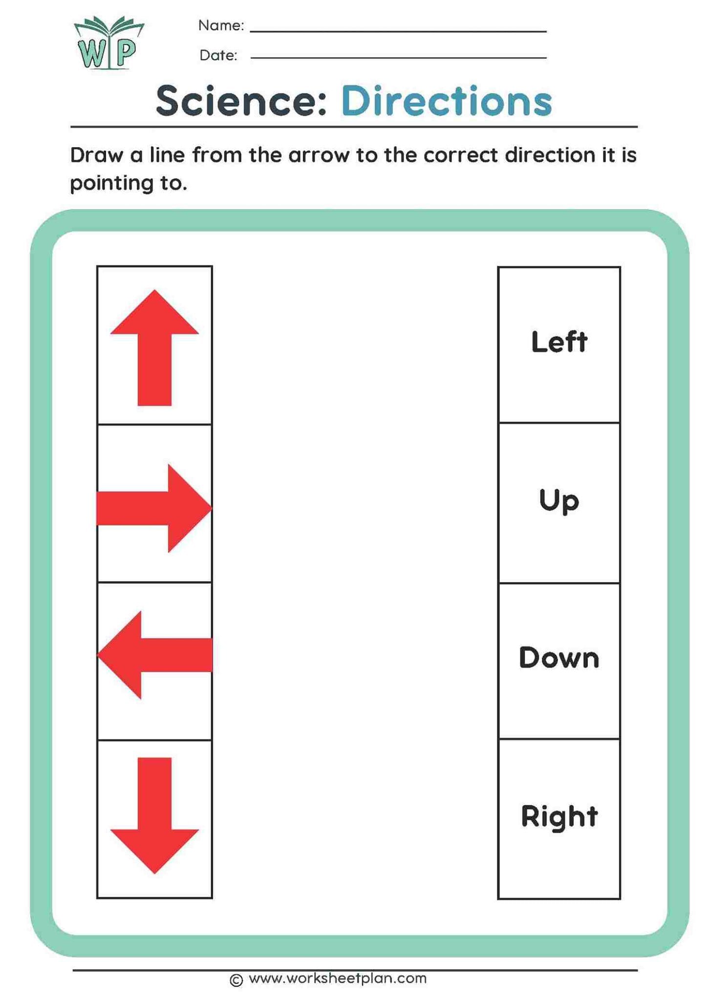 Directions Worksheets » Worksheet Plan
