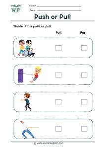 Push or pull worksheets » Worksheet Plan